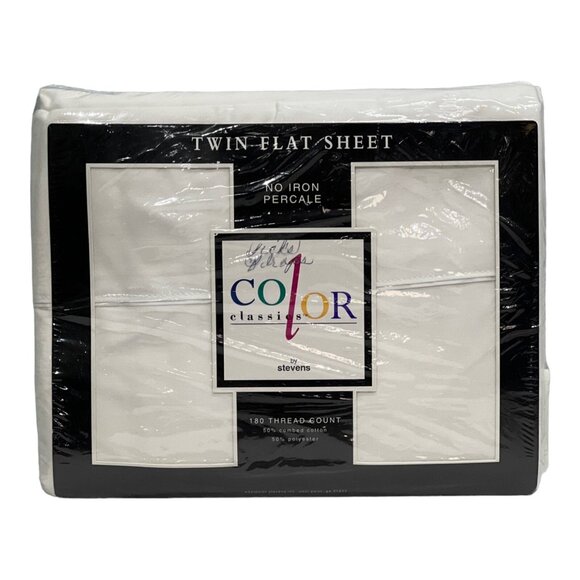 Stevens | Bedding | Vintage Stevens Color Classics Flat Sheet Twin ...
